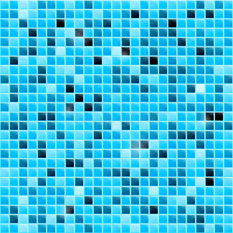 Abstract Blue Mosaic Background Stock Illustration - Illustration of ...