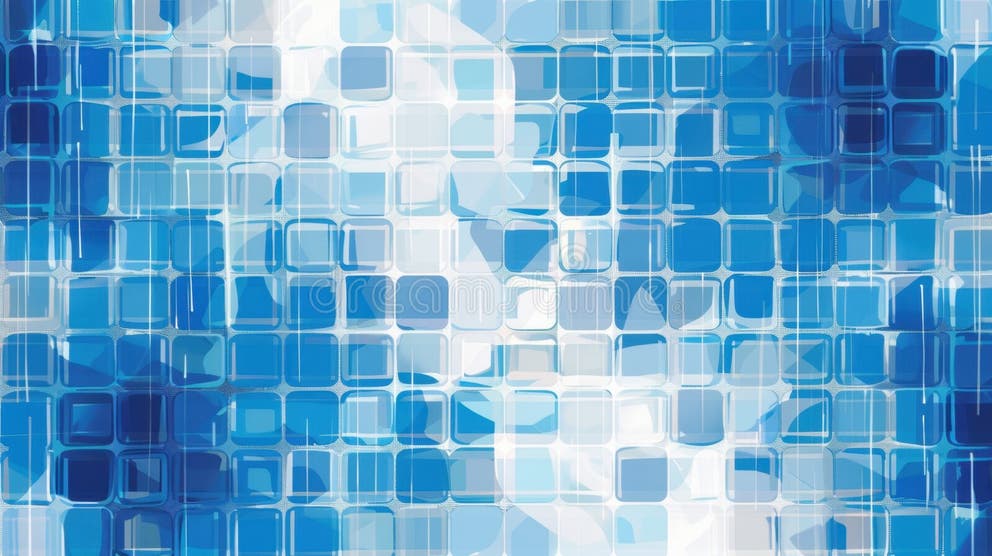 Abstract Blue Mosaic Patterns for Modern Backgrounds Stock Photo ...