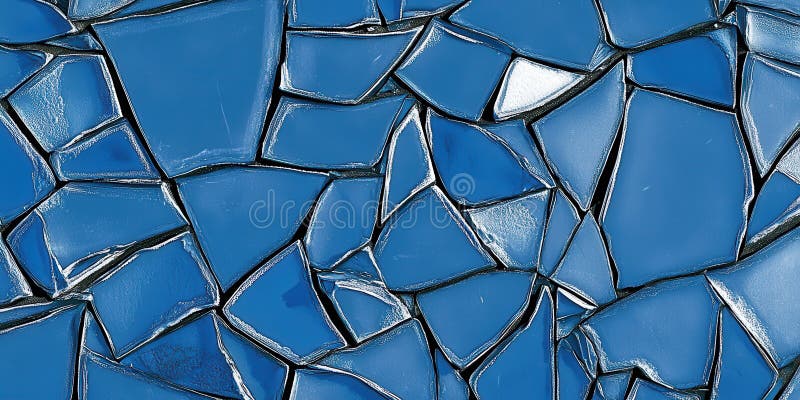 Abstract Blue Mosaic Tile Texture Background Seamless Pattern Design ...