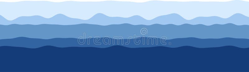 Abstract Blue Mountain Layers Capturing Tranquil Landscape Scene in ...