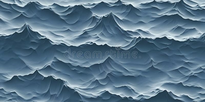 Abstract Blue Mountain Range Texture Seamless 3D Render Digital Art ...