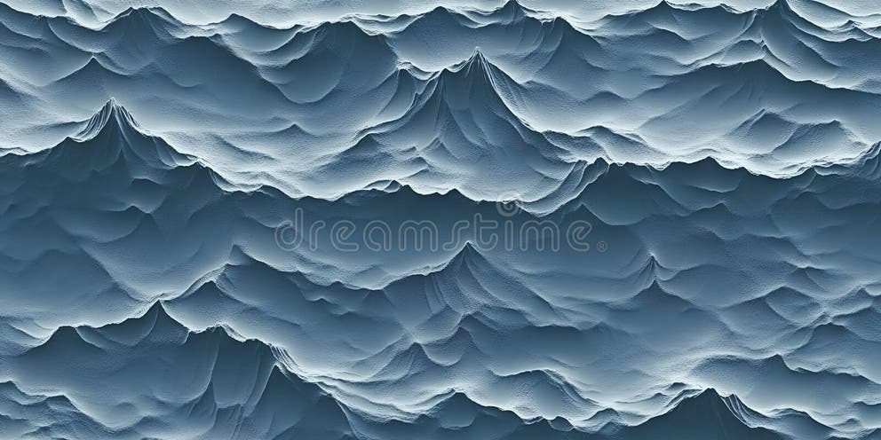 Abstract Blue Mountain Range Texture Seamless 3D Render Digital Art Background Stock ...
