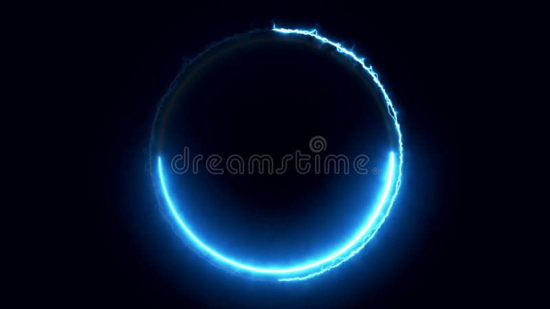 Abstract Blue Moving Electric Power with Strobe Light, Animated ...