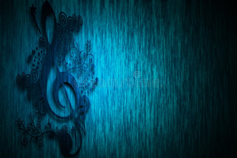 Abstract Blue Music Background Stock Image - Image of design, digital ...