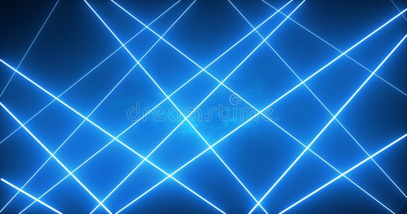 Abstract Blue Neon Energy Lines Magical Glowing Stock Illustration ...