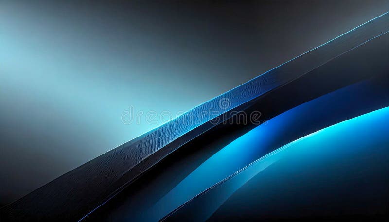 Abstract Blue Neon Metallic Black Modern Tech Design Template ...