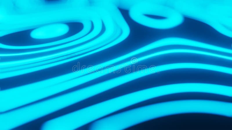 An Abstract Blue Neon Pattern 3D Render Stock Illustration ...
