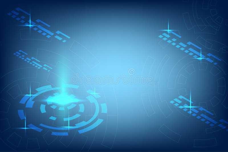 Isometric Background of Technology with Spited Redial. Stock ...