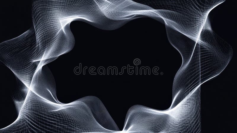 Abstract Blue Neural Network Pattern Wallpaper Stock Illustration ...