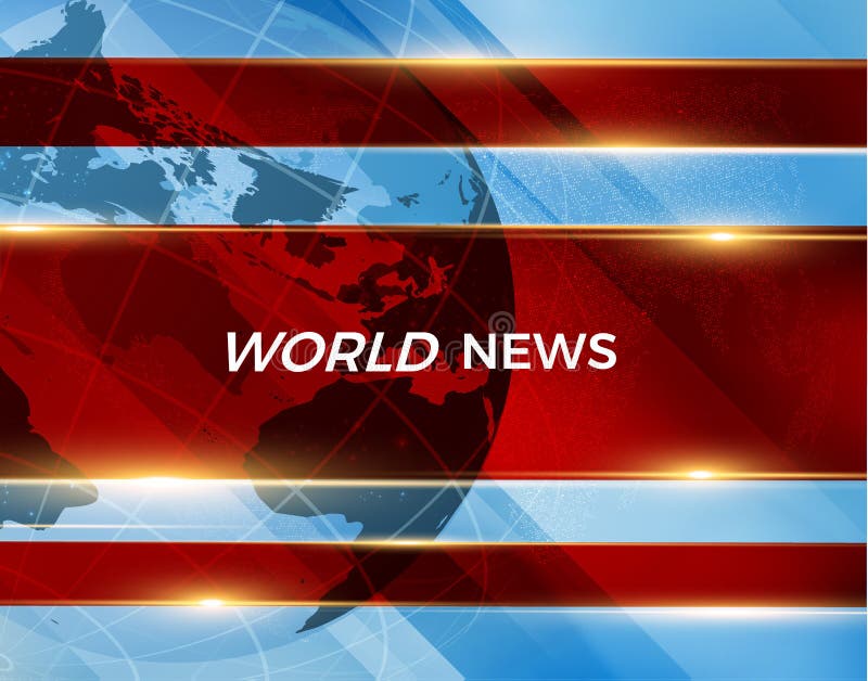 Abstract Blue News Vector Background Stock Vector - Illustration of ...