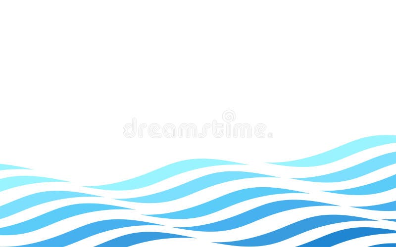 Abstract Blue Ocean Wave Lines Abstract Vector Background Stock ...