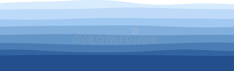 Abstract Blue Ocean Wave Pattern with Gradient Design in Layered Shades ...