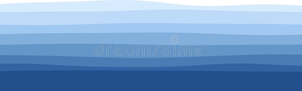 Abstract Blue Ocean Wave Pattern with Gradient Design in Layered Shades ...