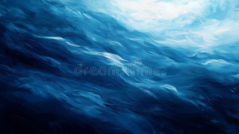 Abstract Blue Ocean Waves Texture Stock Illustration - Illustration of ...