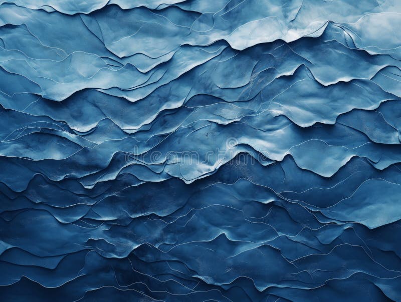 Abstract Blue Ocean Waves Texture Stock Photo - Image of surface ...