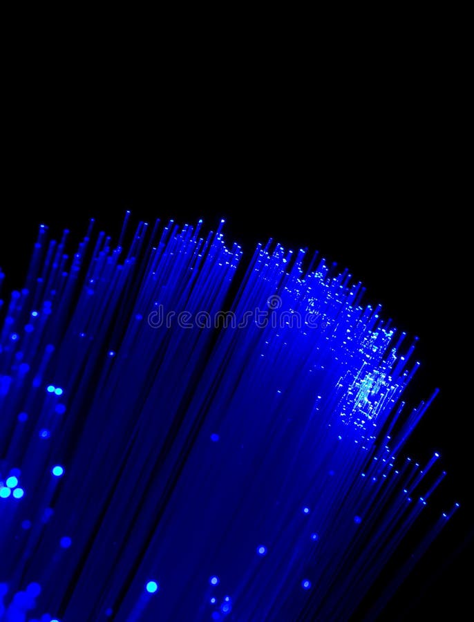 Abstract Blue Optic Fibre Background Stock Image - Image of green ...
