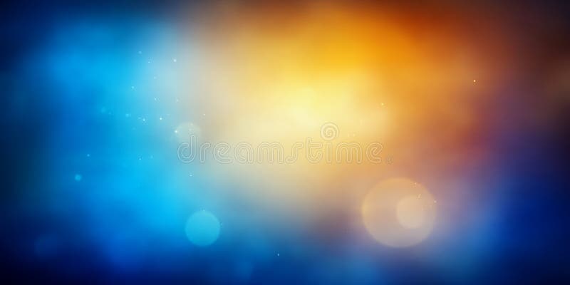 Abstract Blue Orange Background Bokeh Lights Glowing Energy Stock Illustration - Illustration of ...