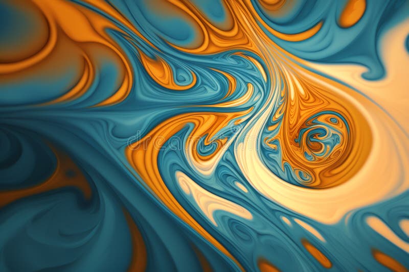 Abstract Blue and Orange Color Background. Colored Background ...