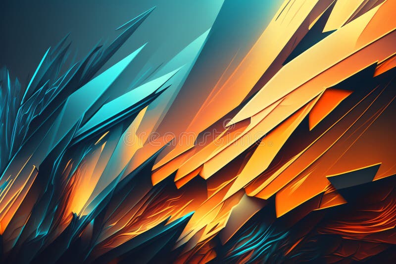 Abstract Blue and Orange Color Background. Colored Background ...