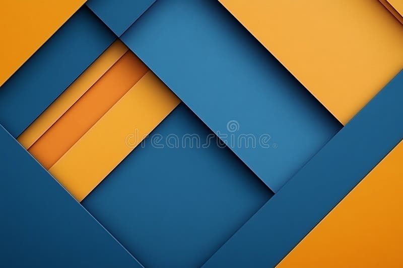 Abstract Blue and Orange Geometric Background Modern Diagonal Stripes ...