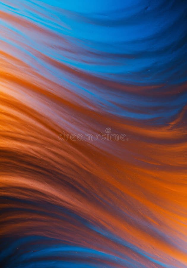 Abstract Blue Orange Gradient Swirls Dynamic Textured Background ...