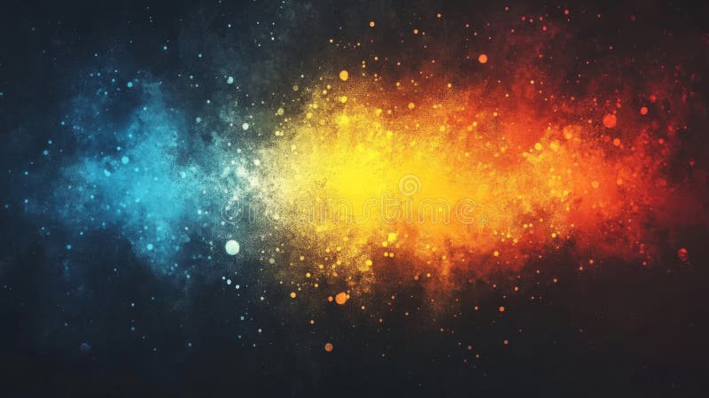 Abstract Blue Orange Red Color Splash Background Stock Illustration ...