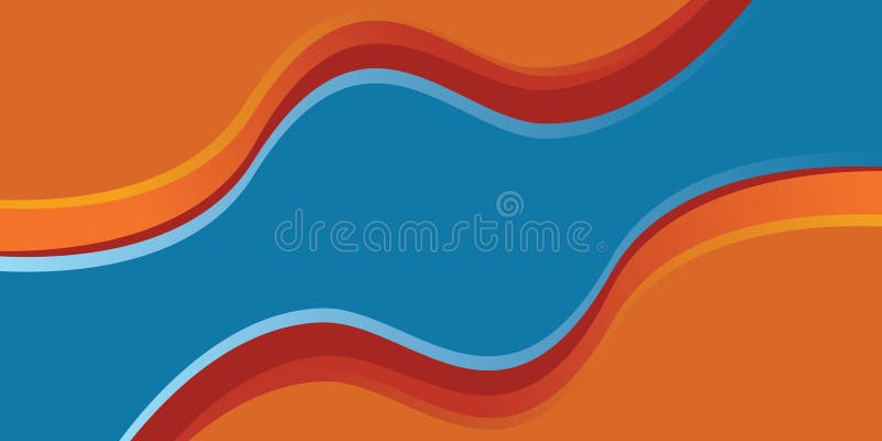 Abstract Blue Orange Wave Background Vector Images Stock Vector ...