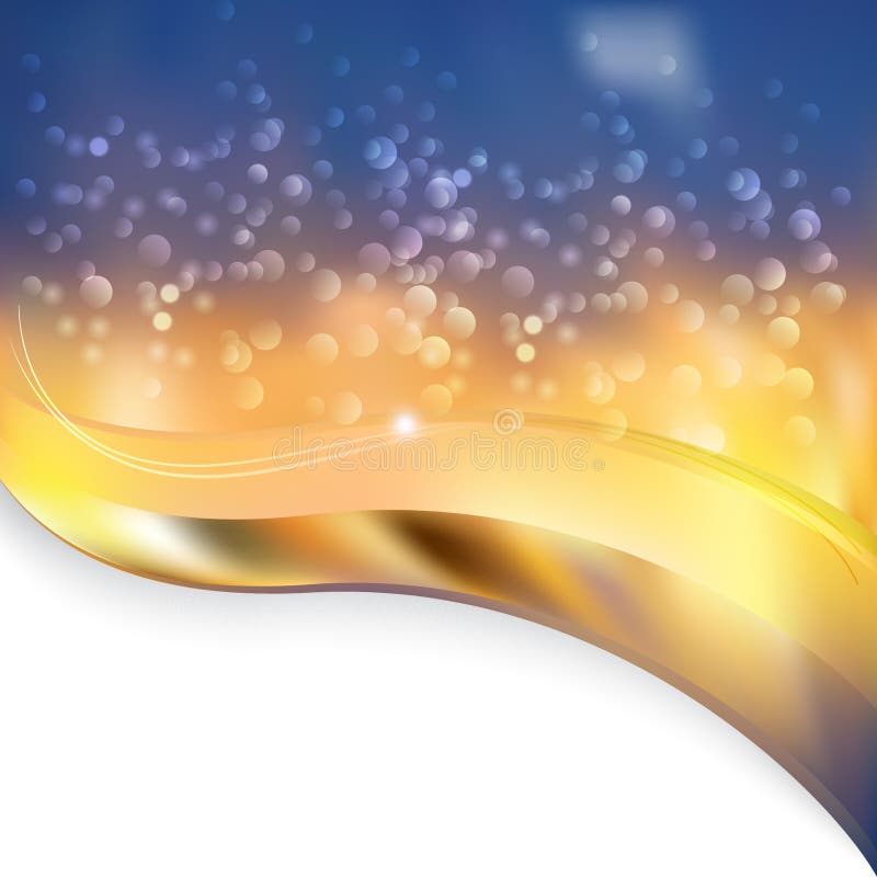 Abstract Blue and Orange Wave Powerpoint Background Vector Art ...