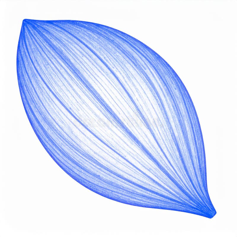 Abstract Blue Organic Shape with Linear Texture Stock Illustration ...