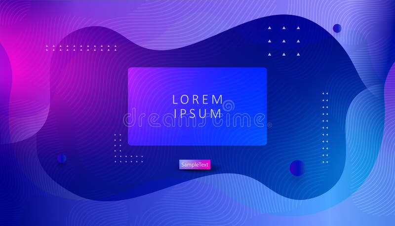 Abstract Blue Oval Design with Geometric Shapes and Frame Stock Vector ...