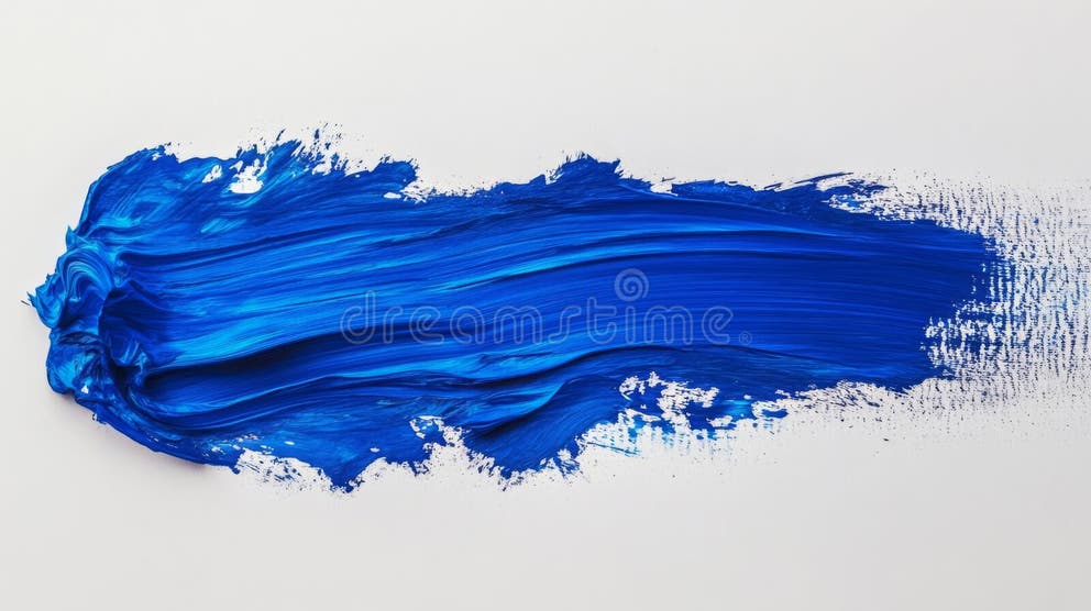 Abstract Blue Paint Brushstroke Texture Stock Illustration ...