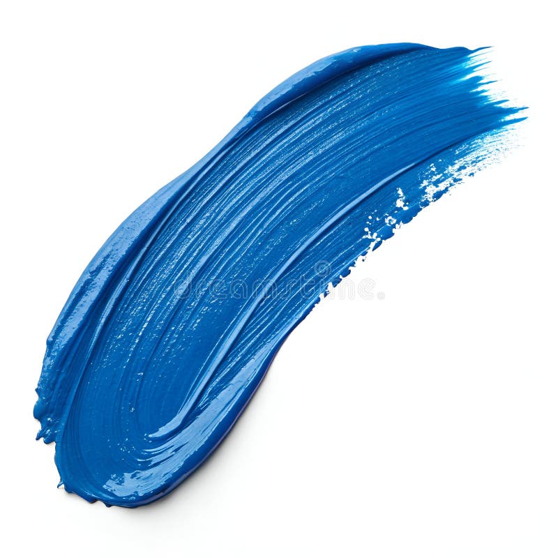 Abstract Blue Paint Stroke stock illustration. Illustration of stroke ...