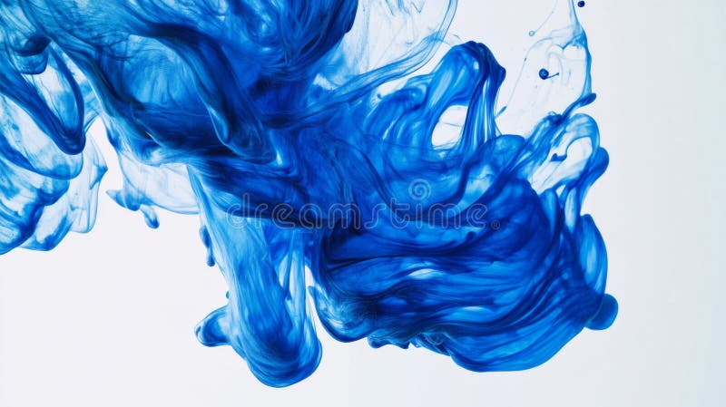 Abstract Blue Paint Swirl Texture Background Stock Illustration ...