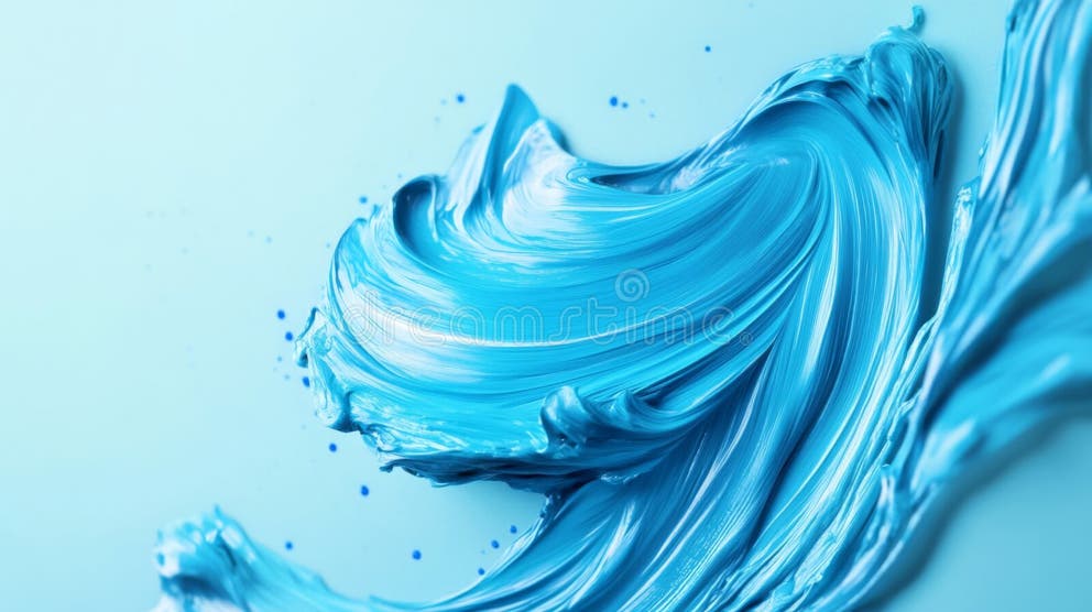 Abstract Blue Paint Swirl Texture Background Stock Illustration ...