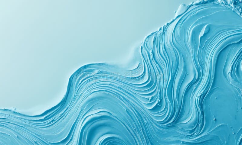 Blue Paint Texture with Wave Pattern Stock Illustration - Illustration ...