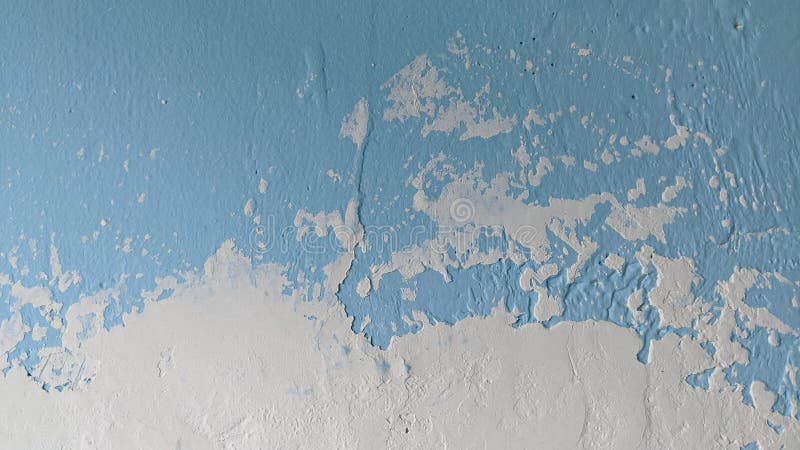 Abstract Blue Paint Wall Texture, Blue Wall with Messy White Paint ...
