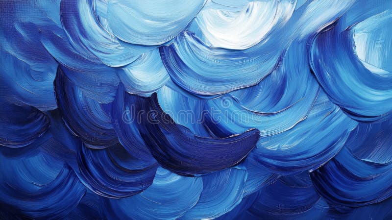 Abstract Blue Painting Texture Background Stock Illustration ...