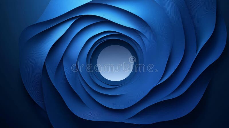 Abstract Blue Paper Layers stock illustration. Illustration of artwork ...