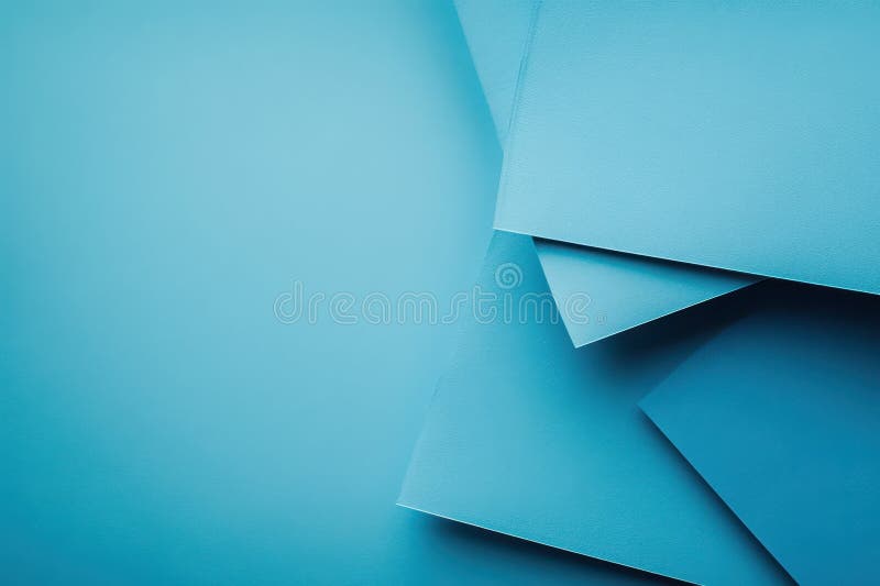 Abstract Blue Paper Overlap Background Stock Illustration ...