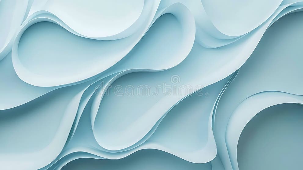 Abstract Blue Paper Wave Pattern Design Flowing Wave Pattern Stock ...