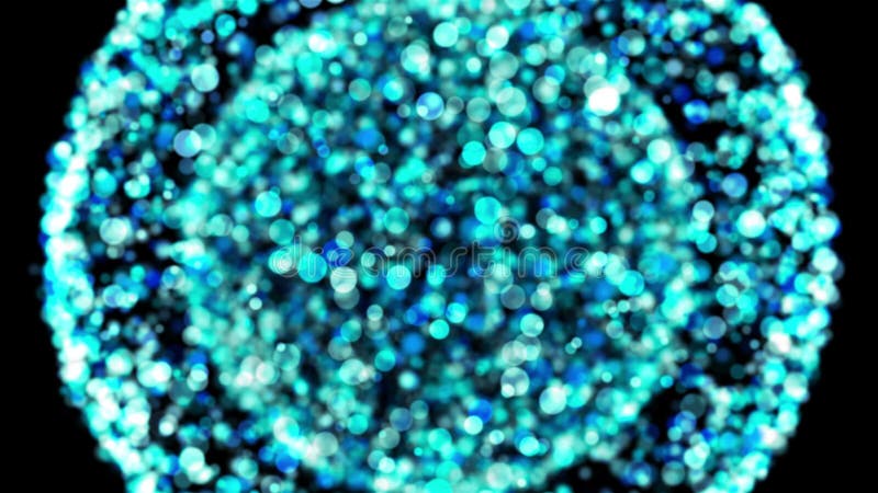 Abstract blue particles stock footage. Video of glitter - 305921920