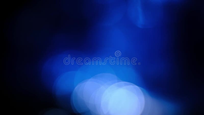 Moving Blue Glitter Lights, Defocused Light Reflections Loopable Bokeh ...