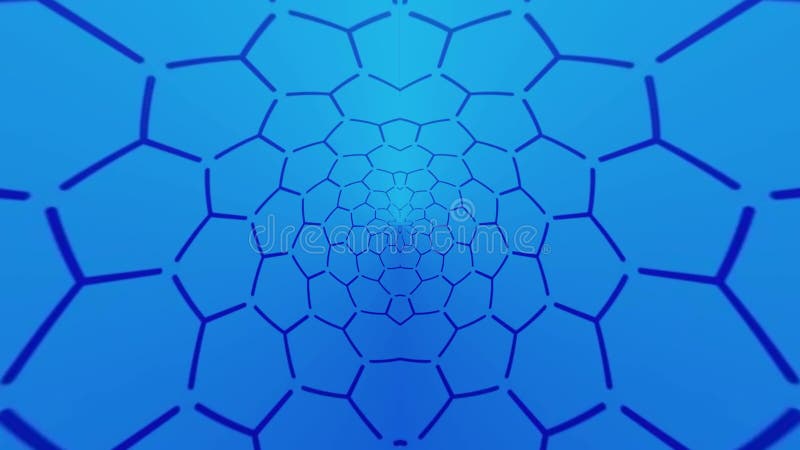 Abstract Blue Pattern with a Depth Illusion Stock Footage - Video of ...