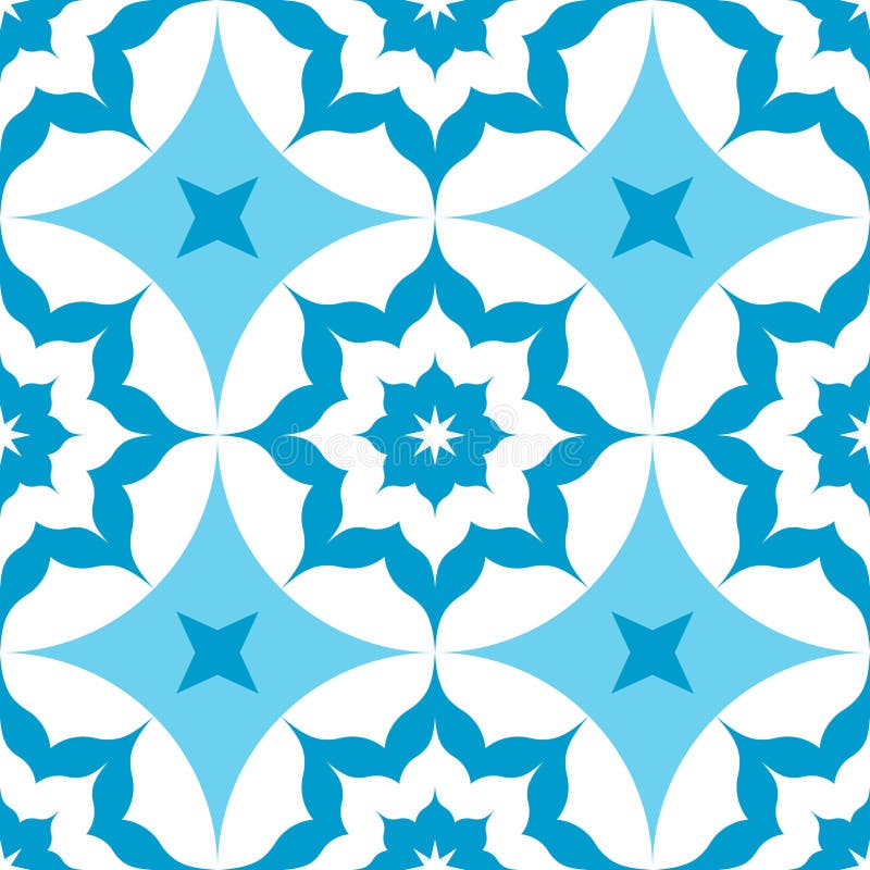 Abstract Blue Pattern Design Art Flower Lux Shape Stock Illustration ...