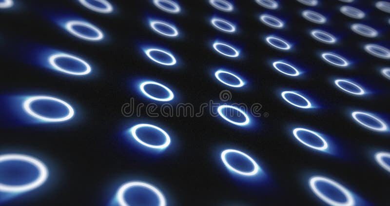 Abstract Blue Pattern of Glowing Geometric Circles Loop Futuristic Hi ...