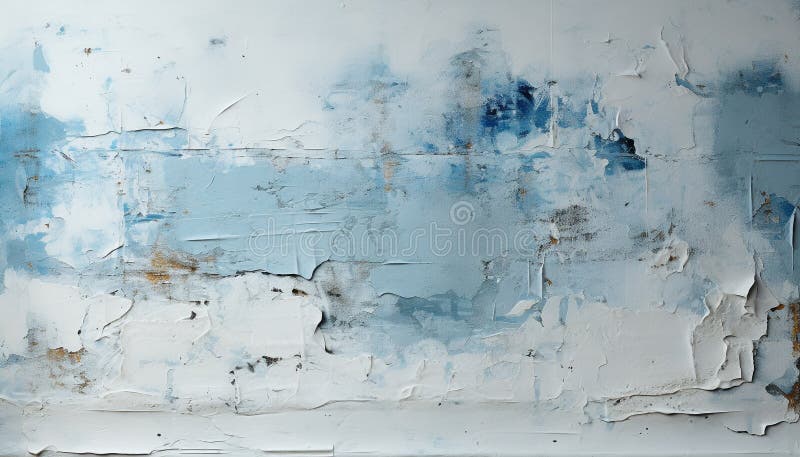 Abstract Blue Pattern on Old, Dirty, Weathered Wall Generated by AI ...