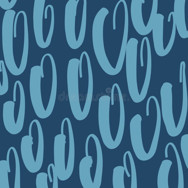 Abstract Blue Pattern with Smooth Curved Shapes Stock Vector ...