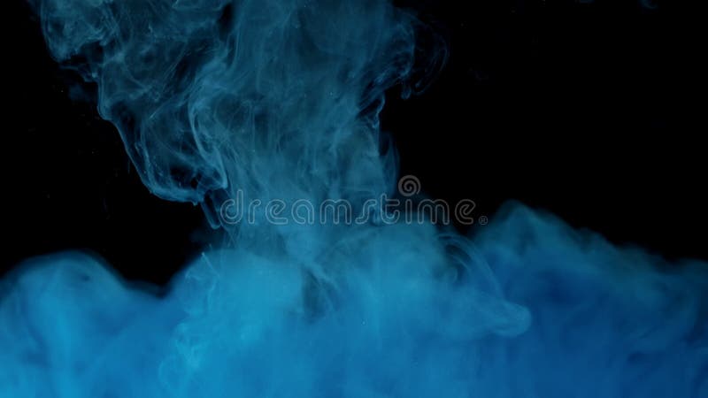 Abstract Blue Pattern in Water Stock Footage - Video of watercolor ...
