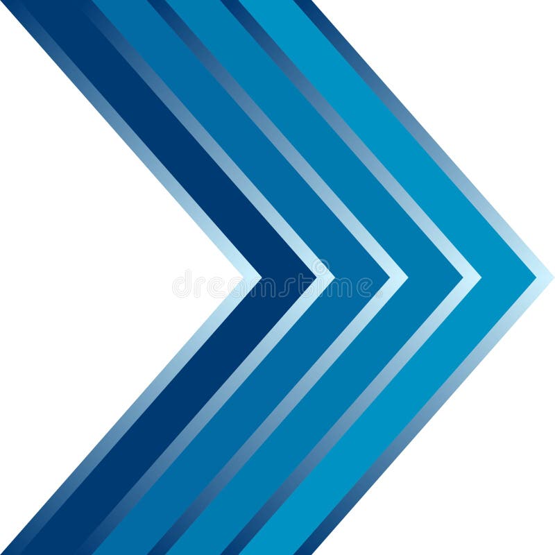 Abstract Blue Pattern on Which the Arrow Points Next or Right. Stock ...