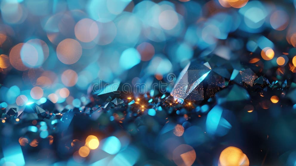 The Abstract Blue Picture of Solid Shape Blue Object Forming Together ...